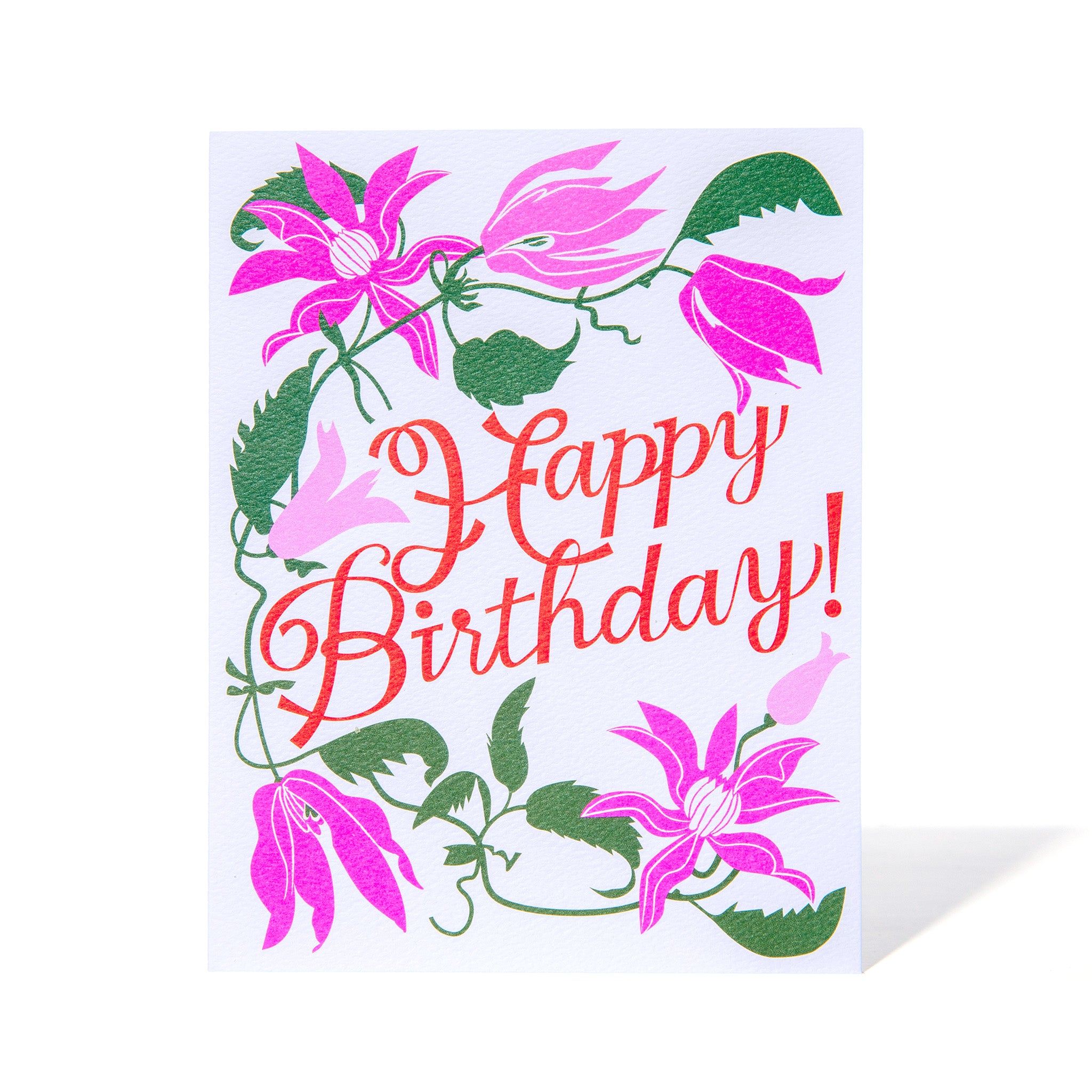Clematis Birthday Note Card