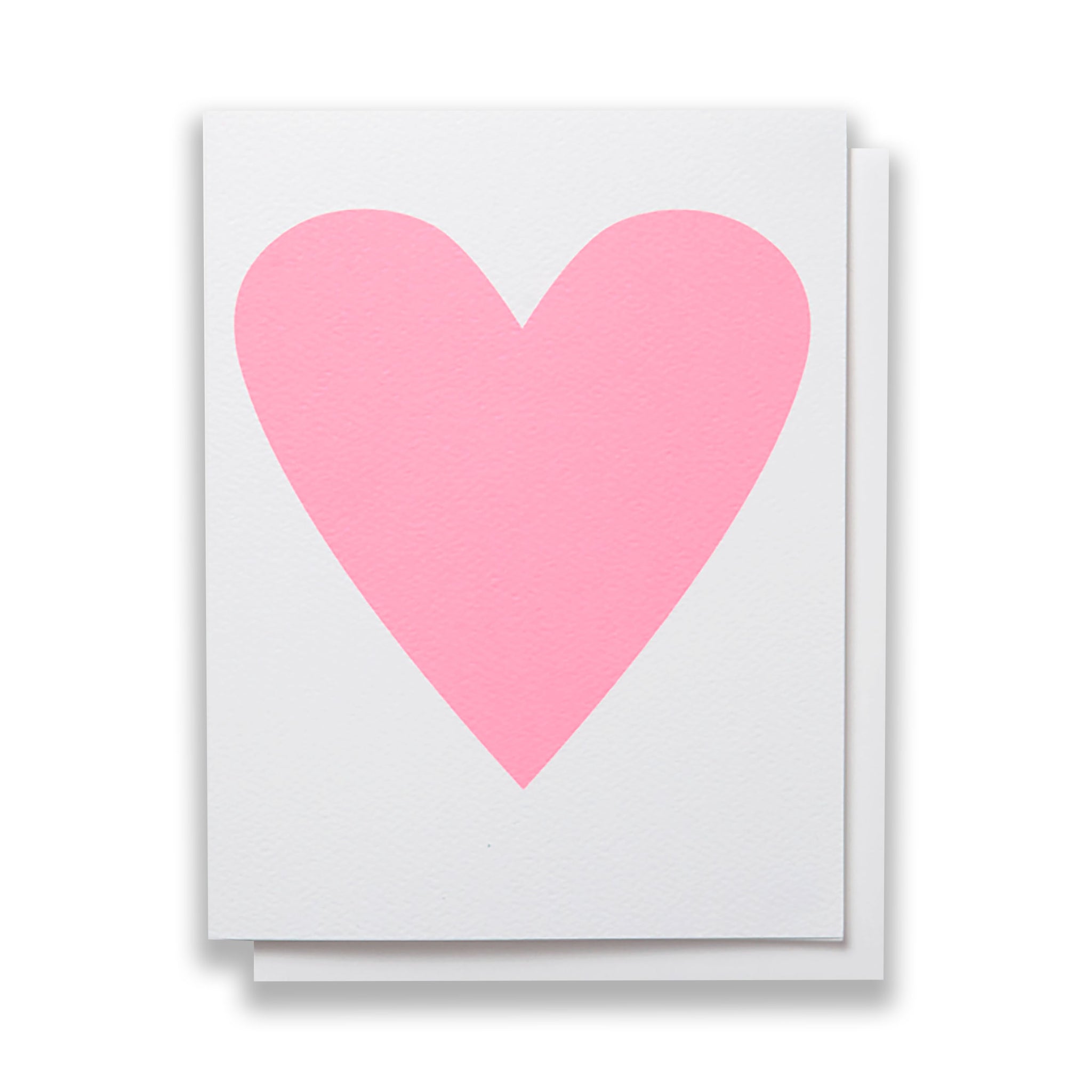 Baby Pink Heart Note Card
